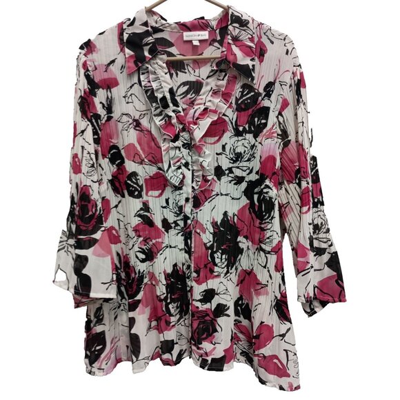 Fashion Bug | Tops | Vtg 9s Fashion Bug Womens Fairy Top Sz 820 Floral ...